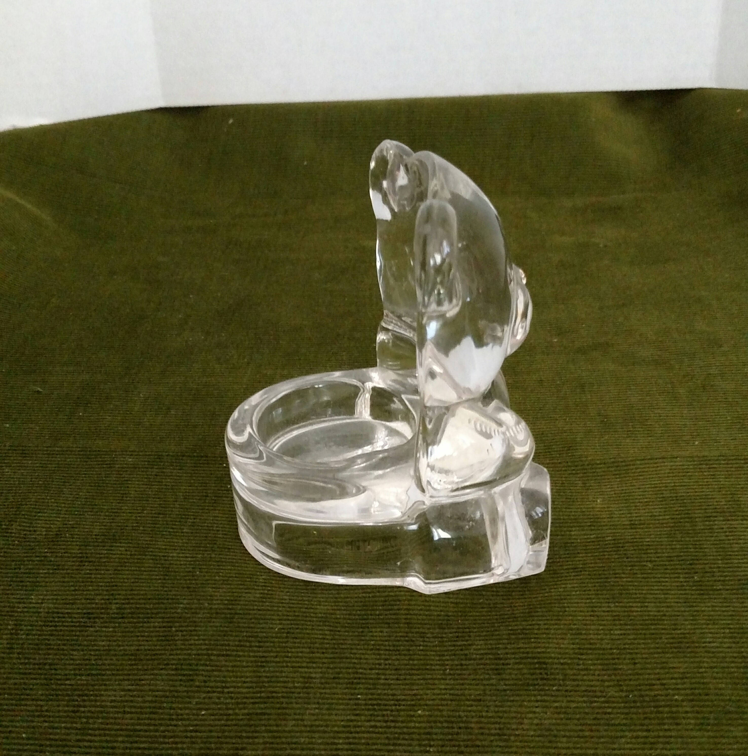 Vintage Glass Teddy Bear Tea Light Holdet - Etsy