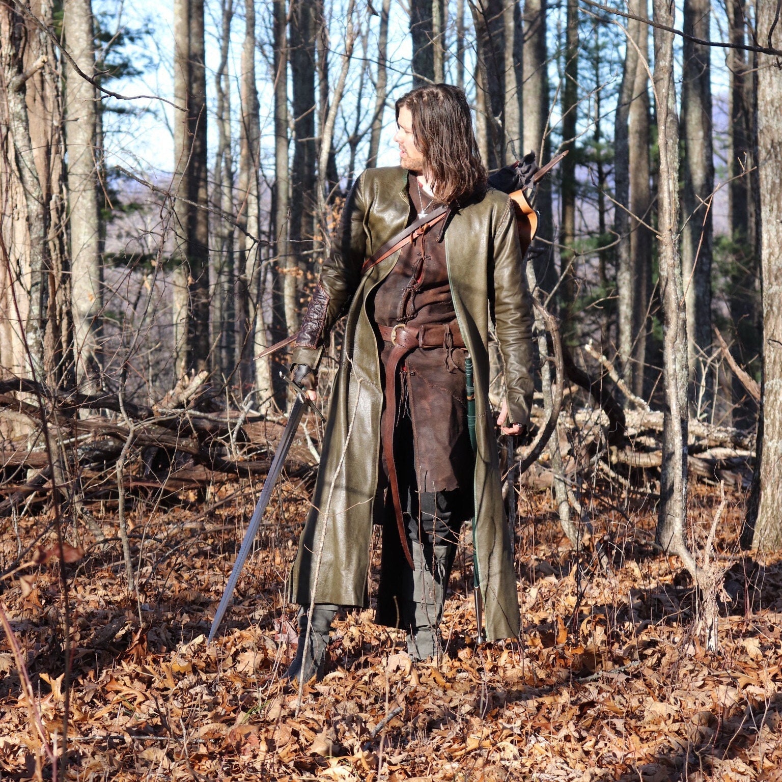 Strider's Belt + Scabbard Straps — Nib's Workbench