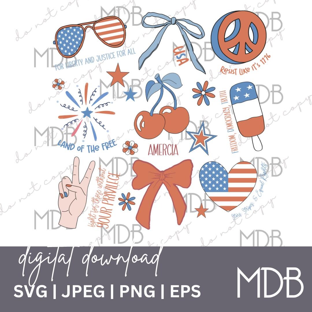 Pro-equality USA Graphic for Shirts, Totes, Tumblers | Fourth of July ...