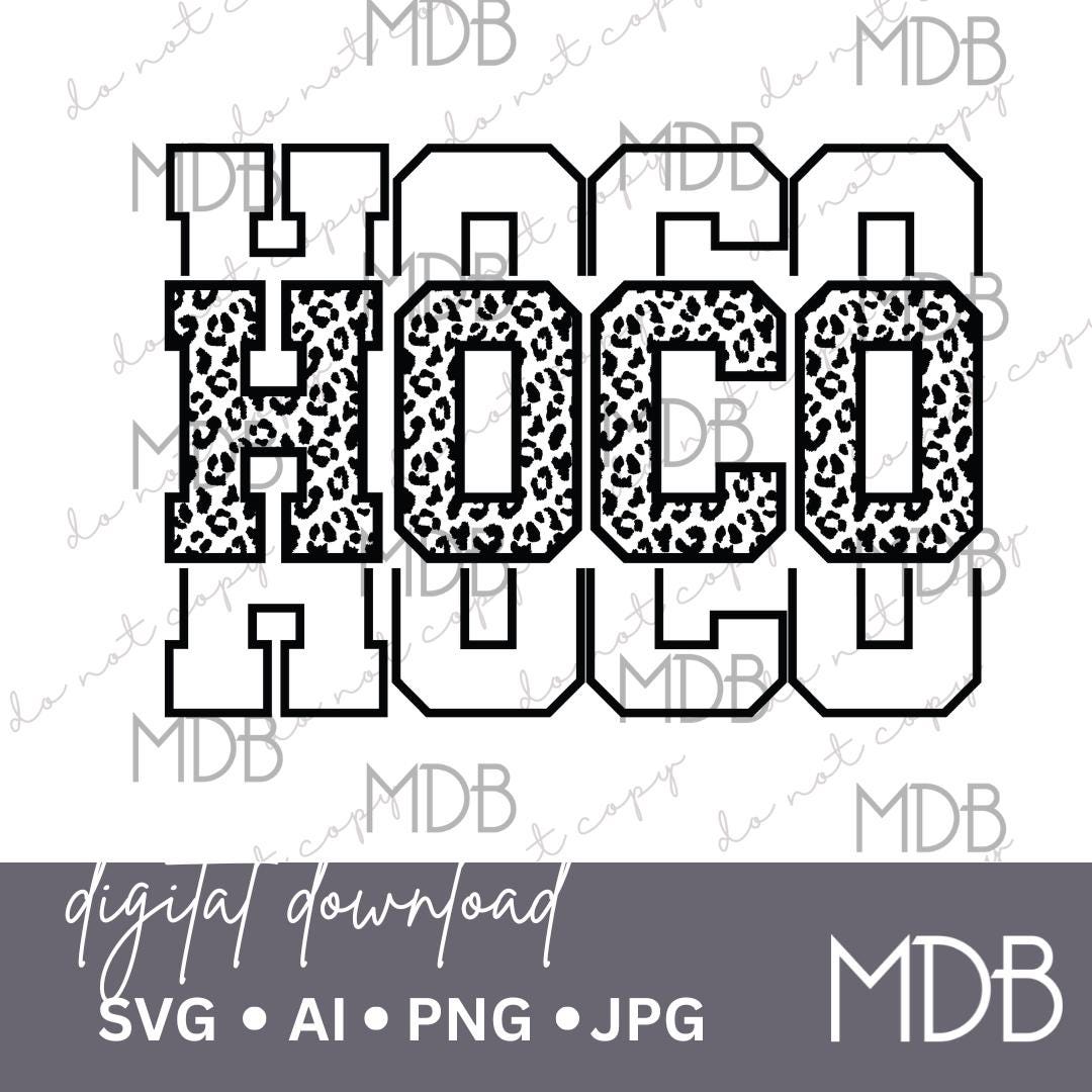 HOCO Digital Download | Animal Print | Football | Game Day | SVG PNG - Etsy