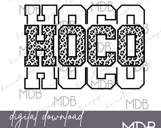 HOCO Digital Download | Animal Print | Football | Game Day | SVG PNG - Etsy