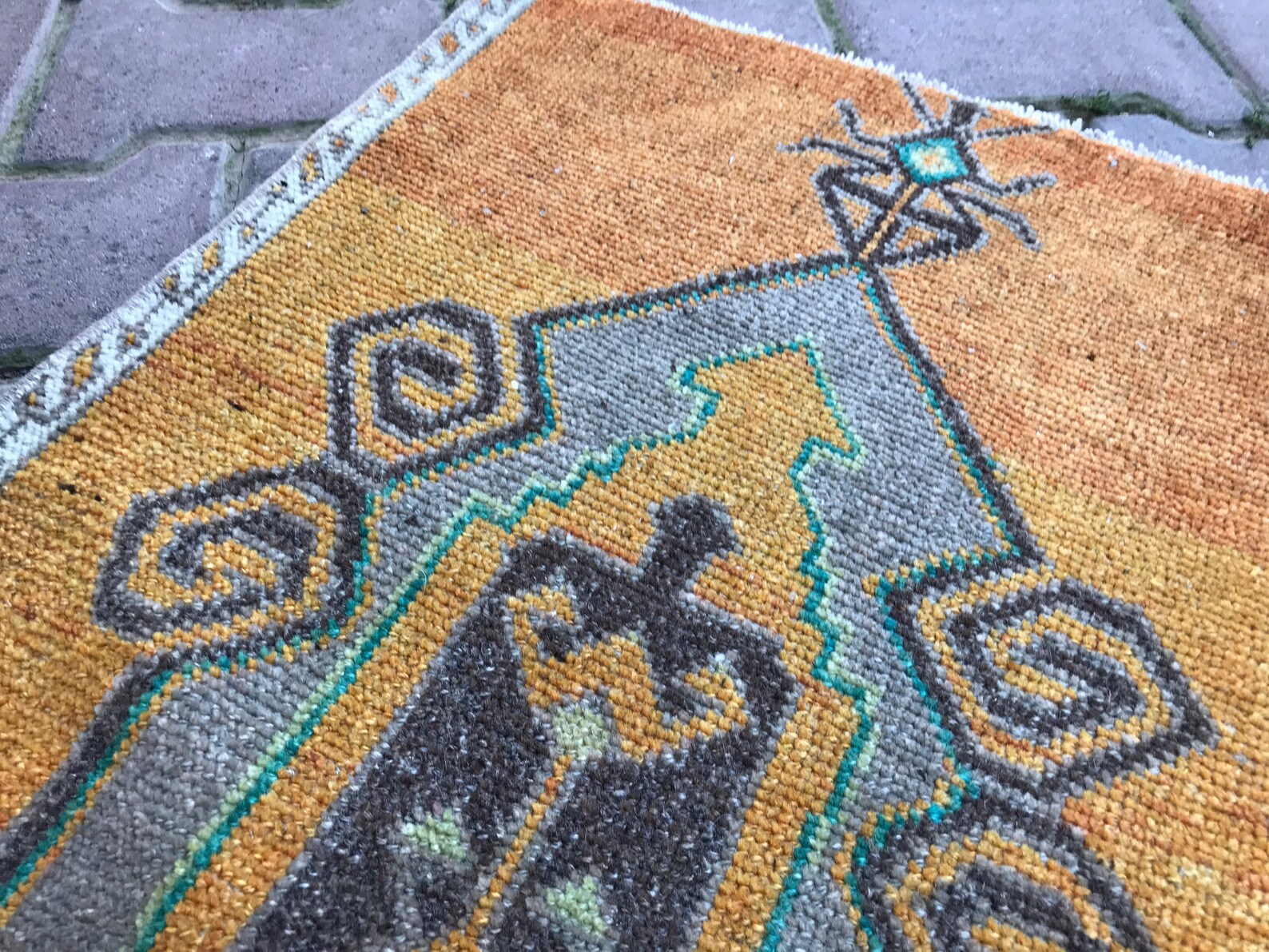 Door Mat Rug1'6x2'9 feet Small rugOut door Rug | Etsy