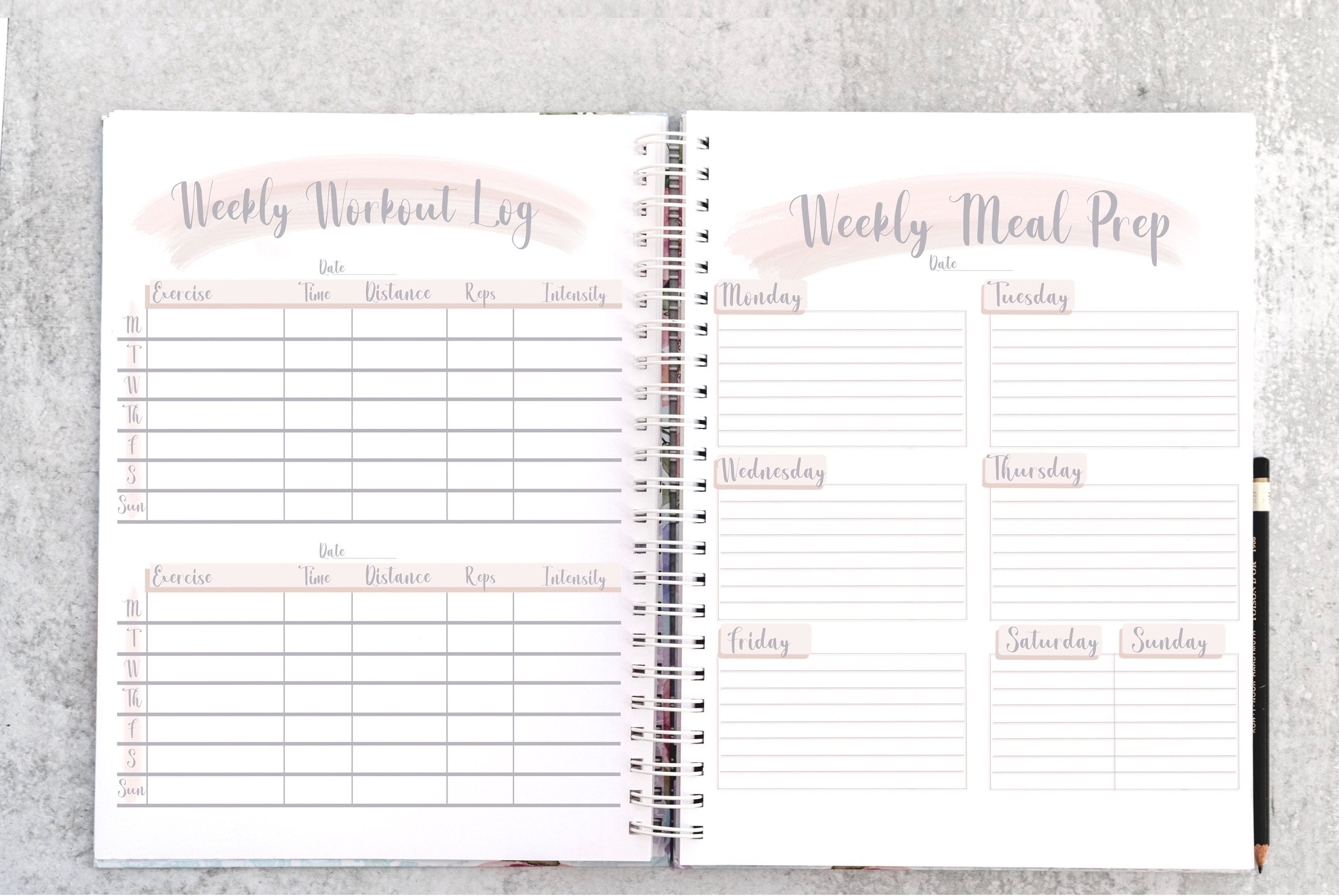 Weight Loss Journal, Printable Weight Loss Tracker, Instant Download ...