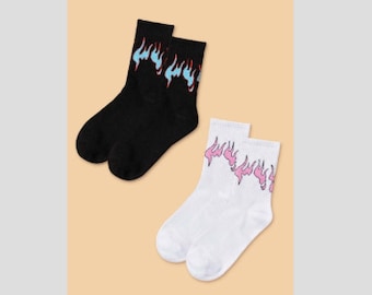 Flame Socks - Etsy