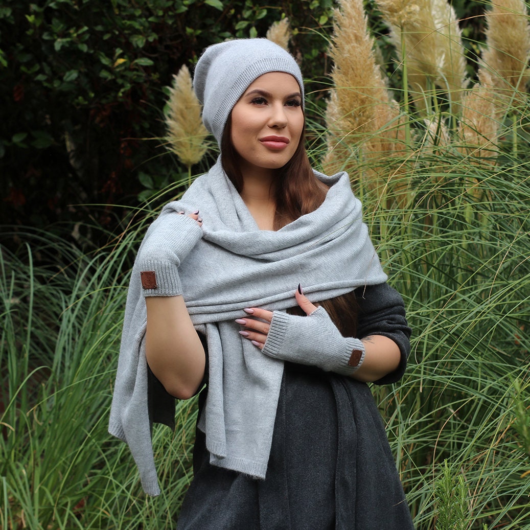 Cashmere Winter Hat for Women – Soft Double Layer Beanie, Warm and ...