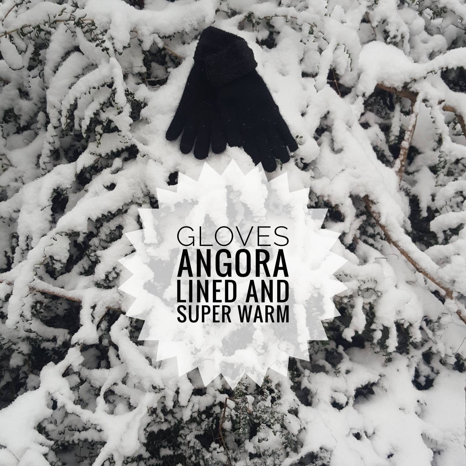 Angora Wool Gloves Lined Gloves Warm and Thick Women Gloves. | Etsy UK