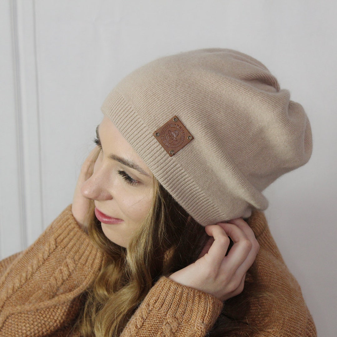 Cashmere Hat Women Winter Double Layer Beanie Gift for Her - Etsy UK