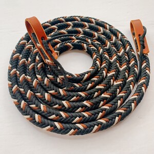 Paracord Loop Reins, 9 Ft. Length, Leather Water Tie End, Attaches to ...