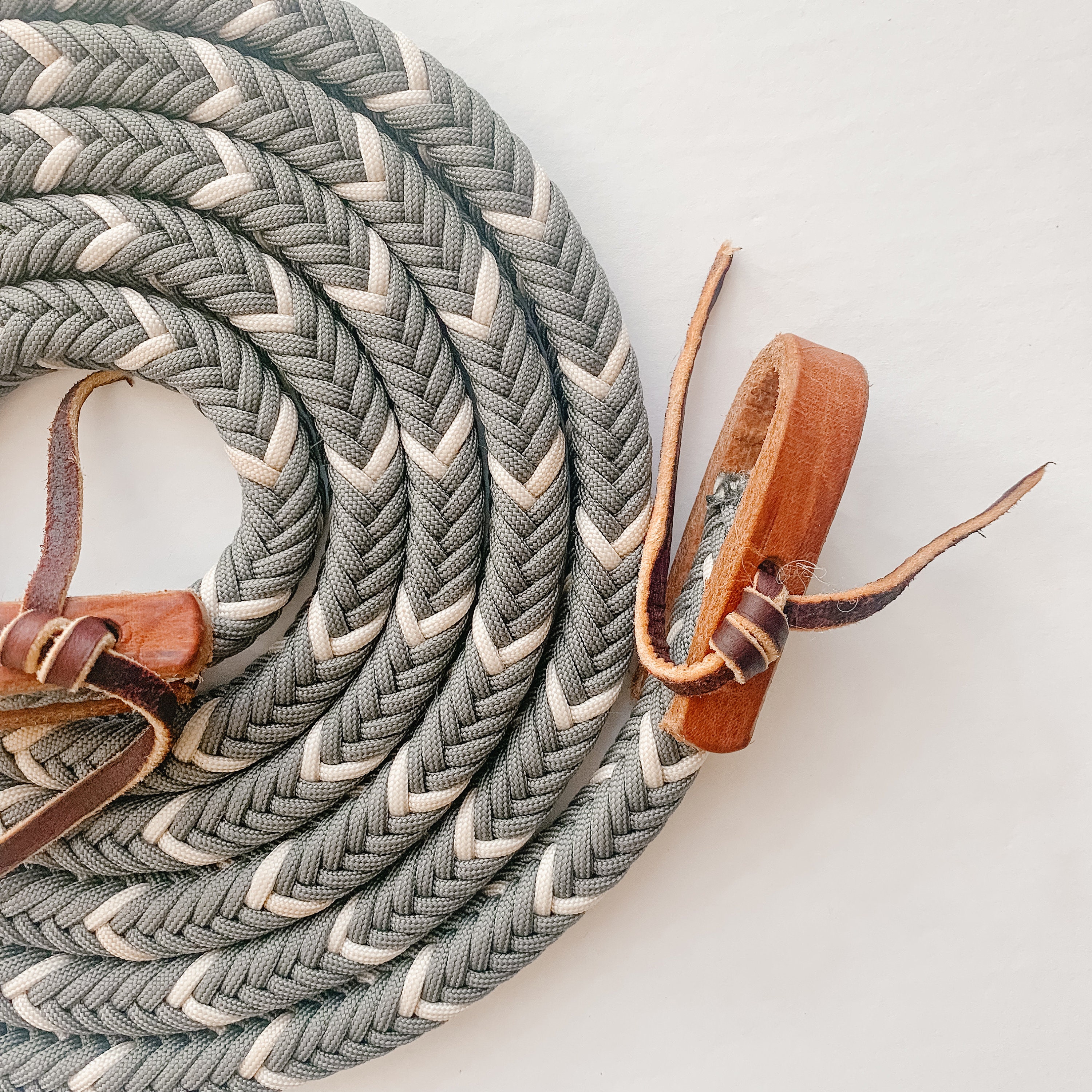 Custom Order Loop Rein With Leather Water Tie End, Various Lengths - Etsy