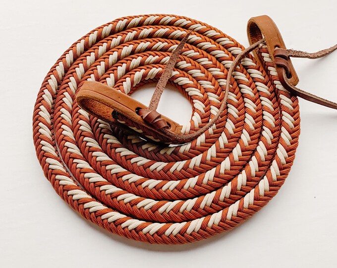 8 Ft. Paracord Loop Reins for Trail Riding, Horse Training - Etsy