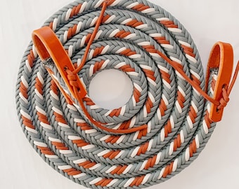 8 Ft. Paracord Loop Reins for Trail Riding, Horse Training - Etsy