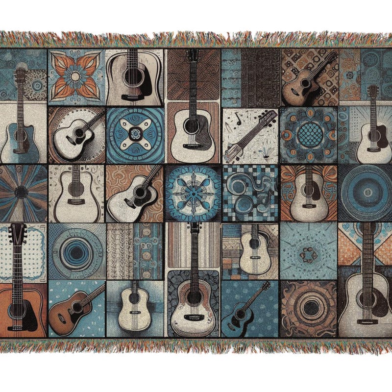 Guitar Tapestry - Etsy