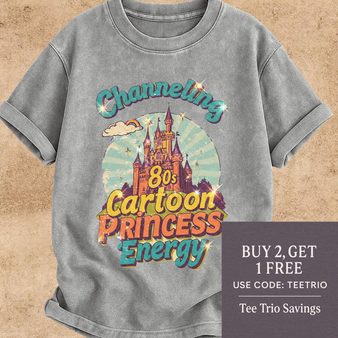 80s Cartoon Princess Energy Shirt, Retro Princess Tee, Vintage Castle ...