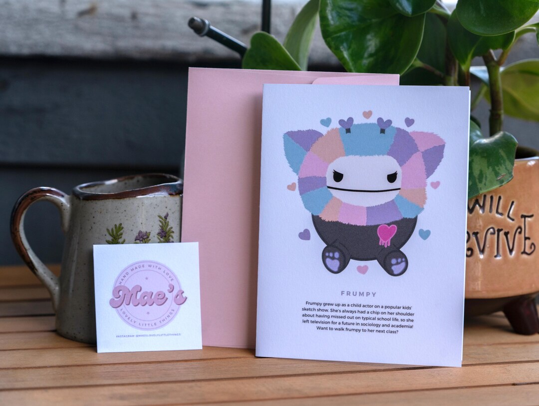 Squishmallow Frumpy Card - Etsy