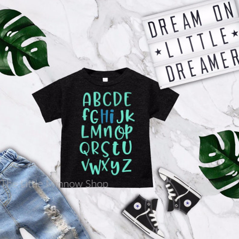 ABC T-shirt Hi From the Abc's Tee Alphabet Tee - Etsy