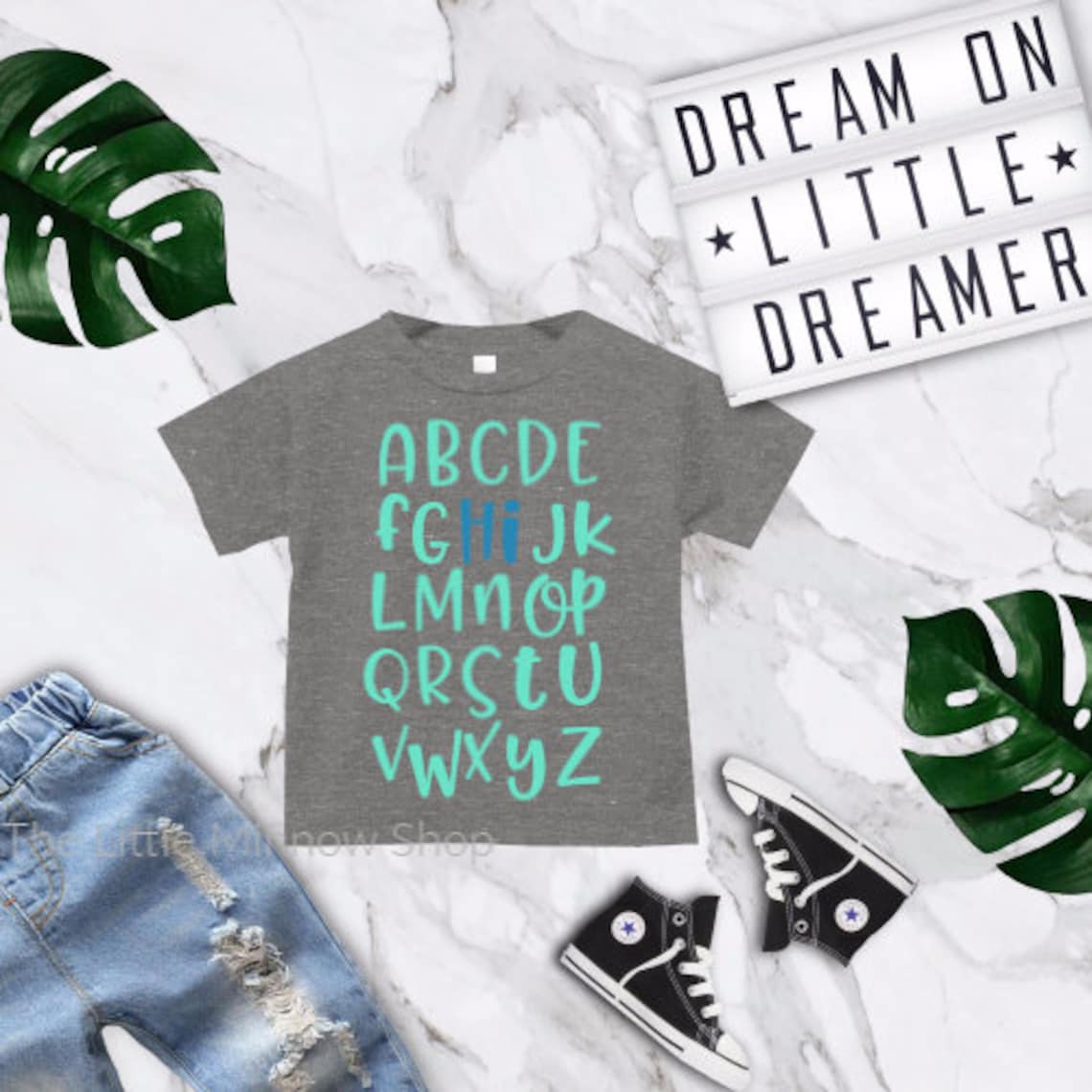 ABC T-Shirt Hi From The ABC's Tee Alphabet Tee | Etsy