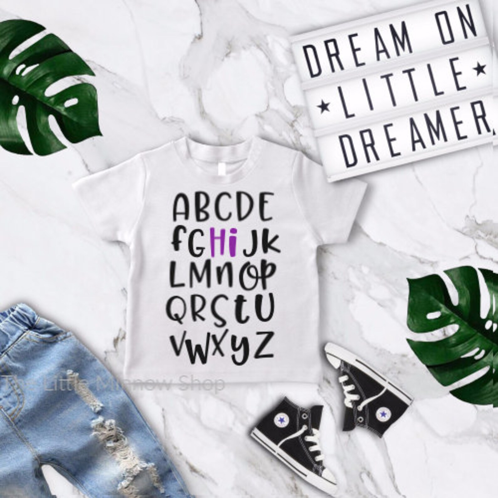 ABC T-Shirt Hi From The ABC's Tee Alphabet Tee | Etsy