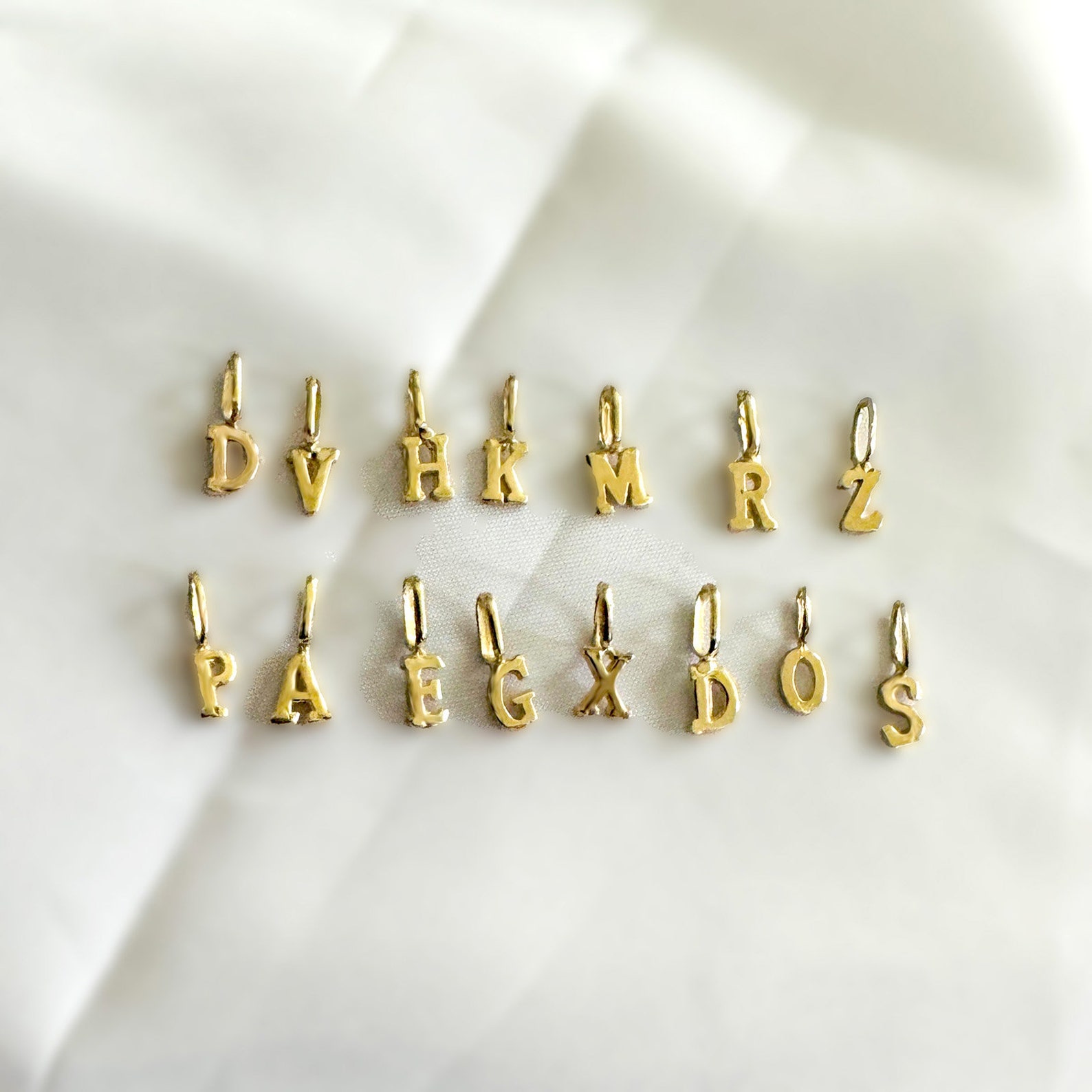 Letter Pendant, 10k Solid Gold, Letter Pendant, Mini Letter, Letter ...