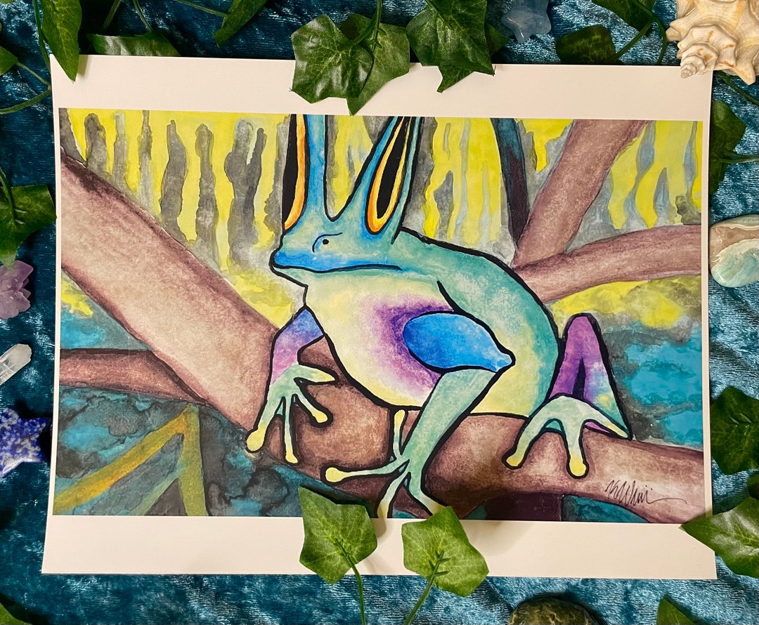 Frog Fantasy Art Print, Frog, Frogs, Forest, Art Print, Decor ...