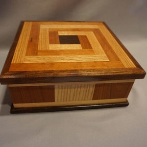 Inlaid Square Wood Box - Etsy