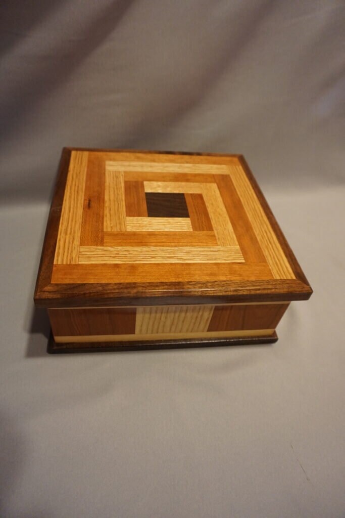 Inlaid Square Wood Box - Etsy