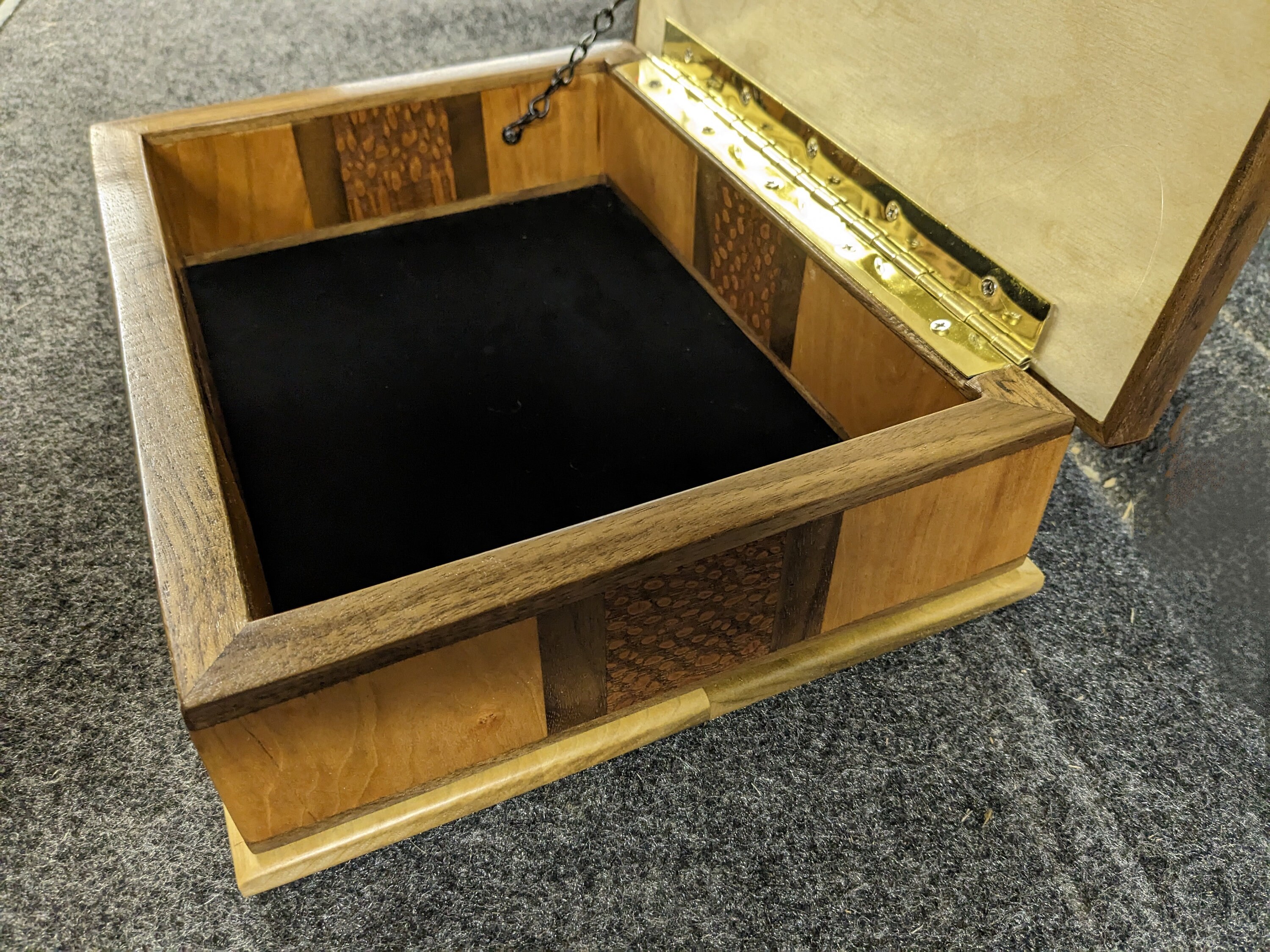Inlaid Square Wood Box - Etsy