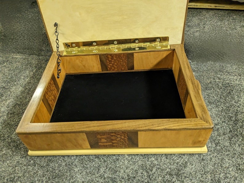 Inlaid Square Wood Box - Etsy