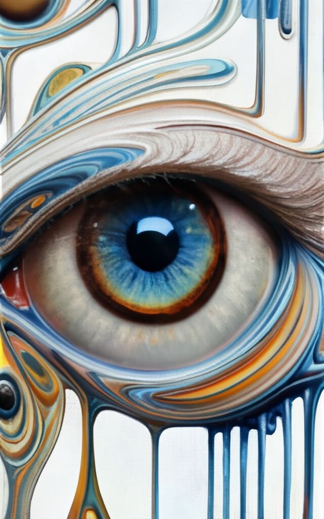 Mystic Gaze Digital Eye Painting, Instant Download, Super High ...