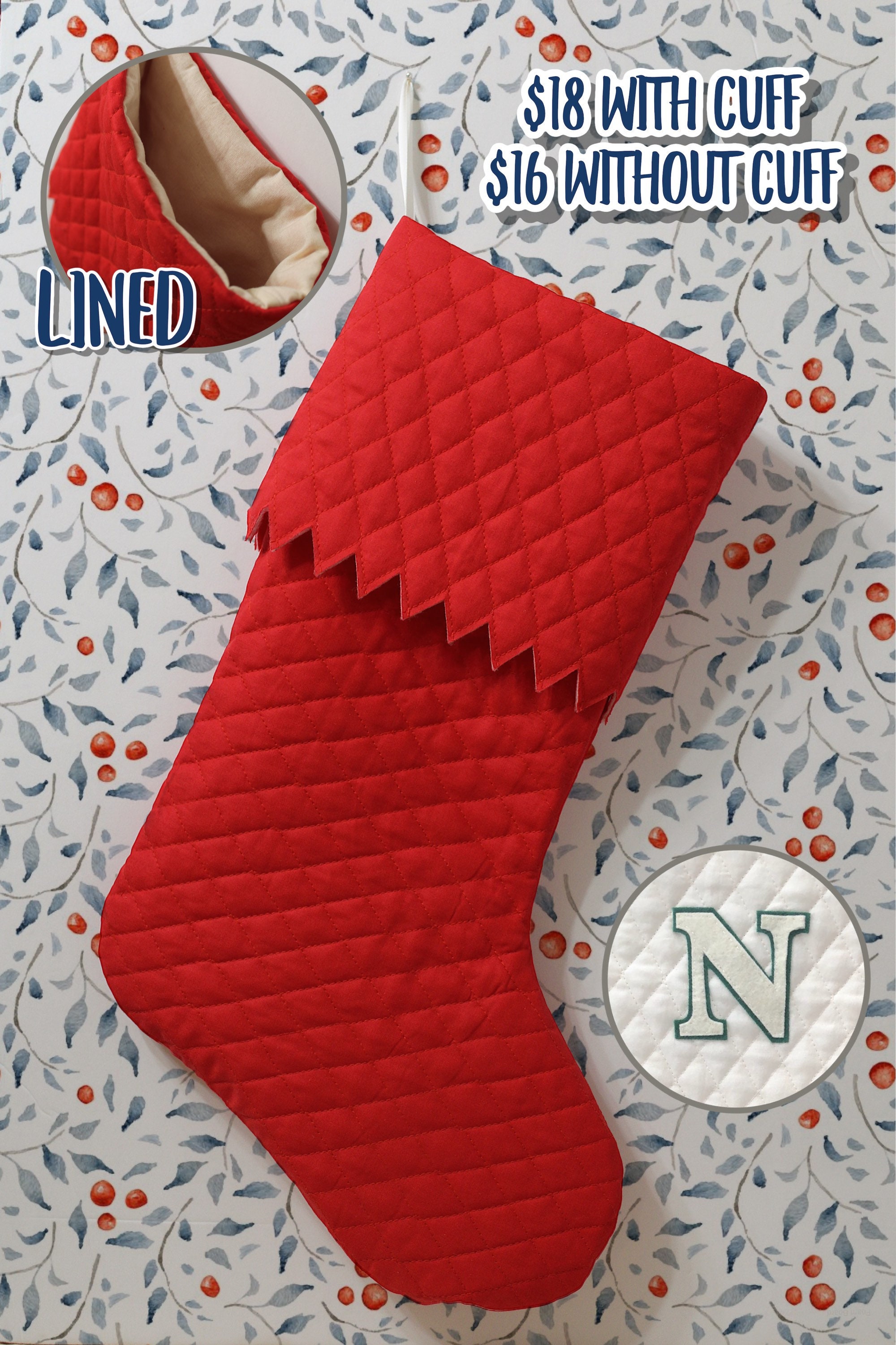 Quilted Christmas Stockings - Etsy