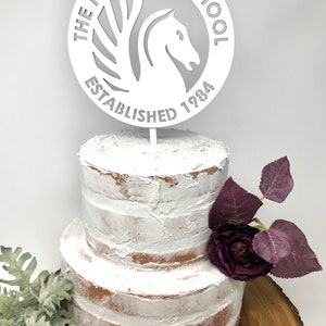 Custom Wood Logo Cake Topper: Rustic Wedding Decor - Etsy