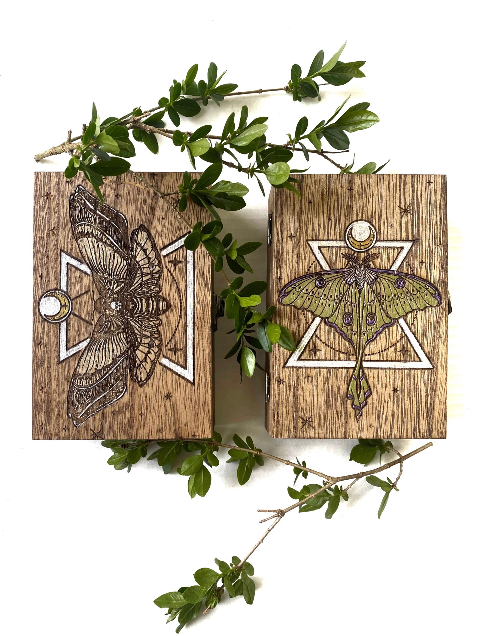 Death Moth Tarot Box Moth Jewelry Box Celestial Stash Box - Etsy