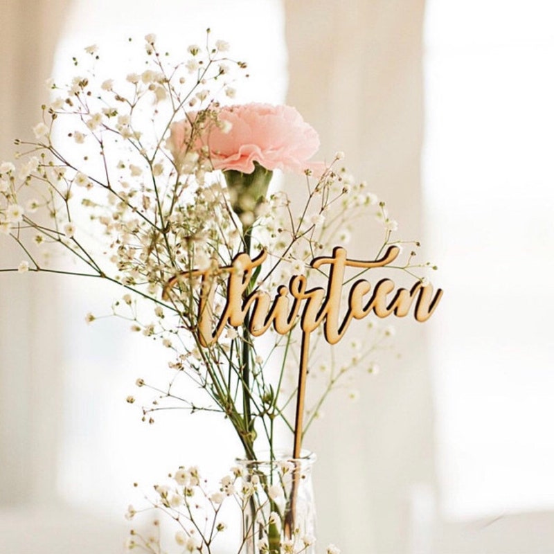 Table Numbers Rustic - Etsy