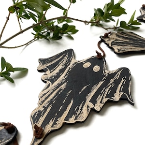 Engraved Ghost Garland: Halloween Bohemian Decor - Etsy