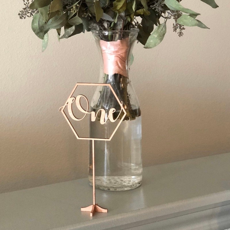 Copper Table Numbers - Etsy