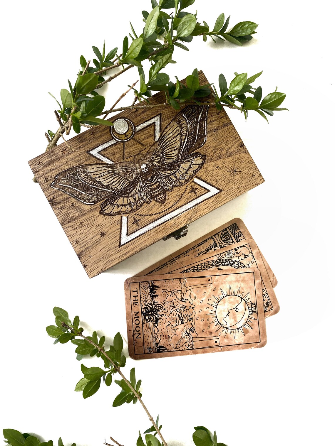 Death Moth Tarot Box Moth Jewelry Box Celestial Stash Box - Etsy