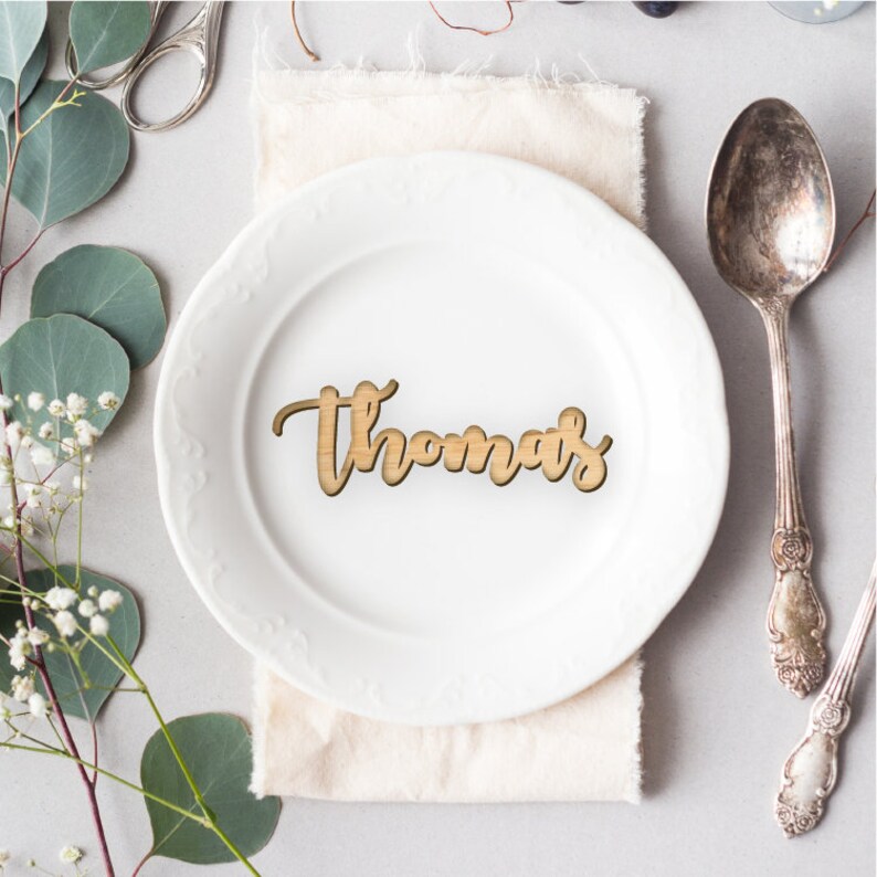 Wood Name Place Cards Rustic Wedding Decor Event Accessories - Etsy