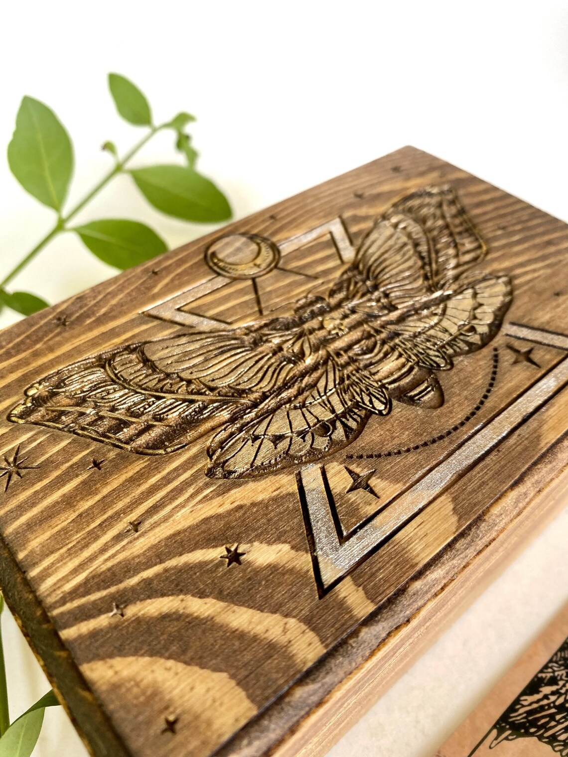 Death Moth Tarot Box Moth Jewelry Box Celestial Stash Box | Etsy
