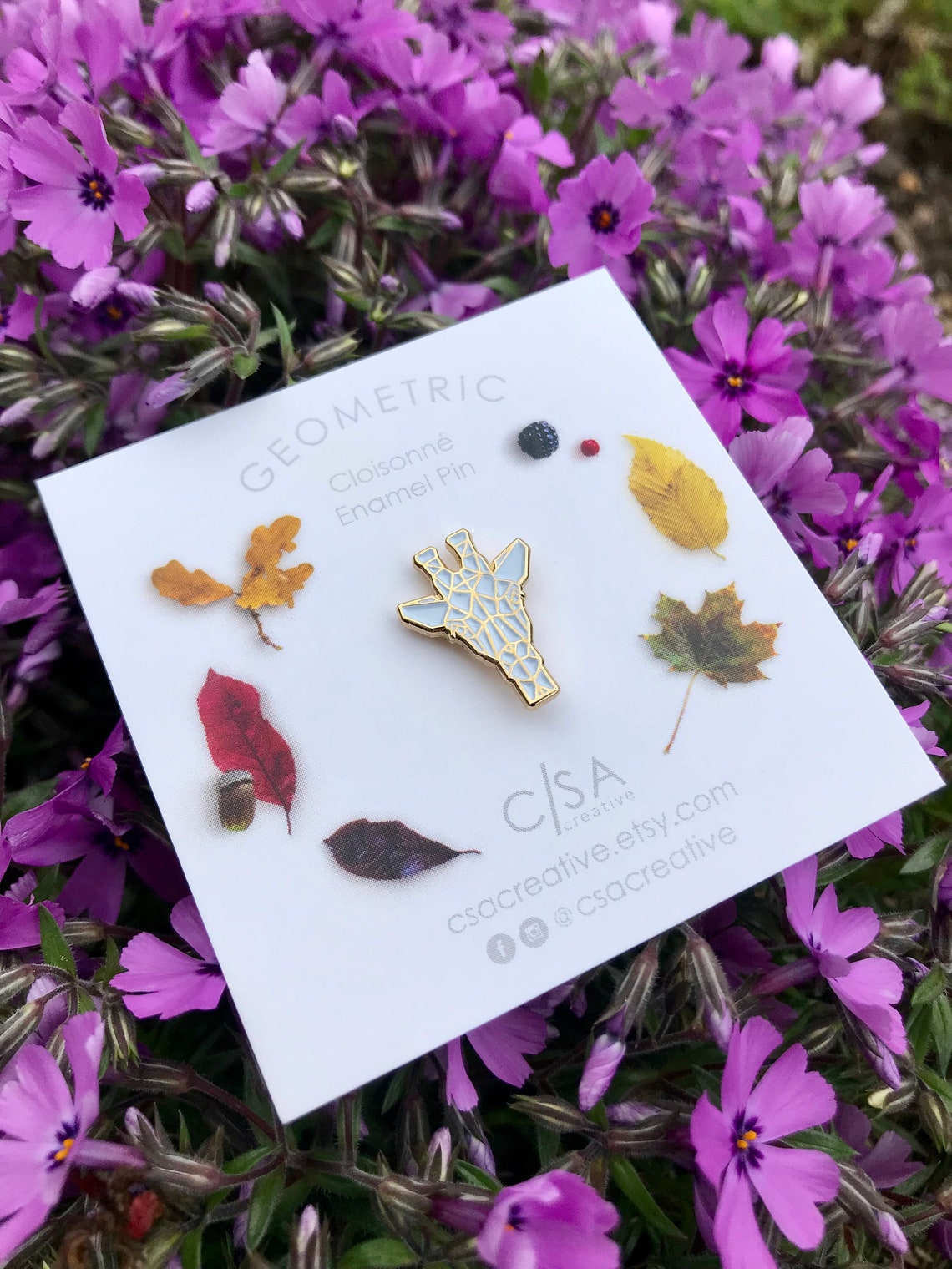 Geometric Giraffe Enamel Pin Gold Metallic Pin - Etsy