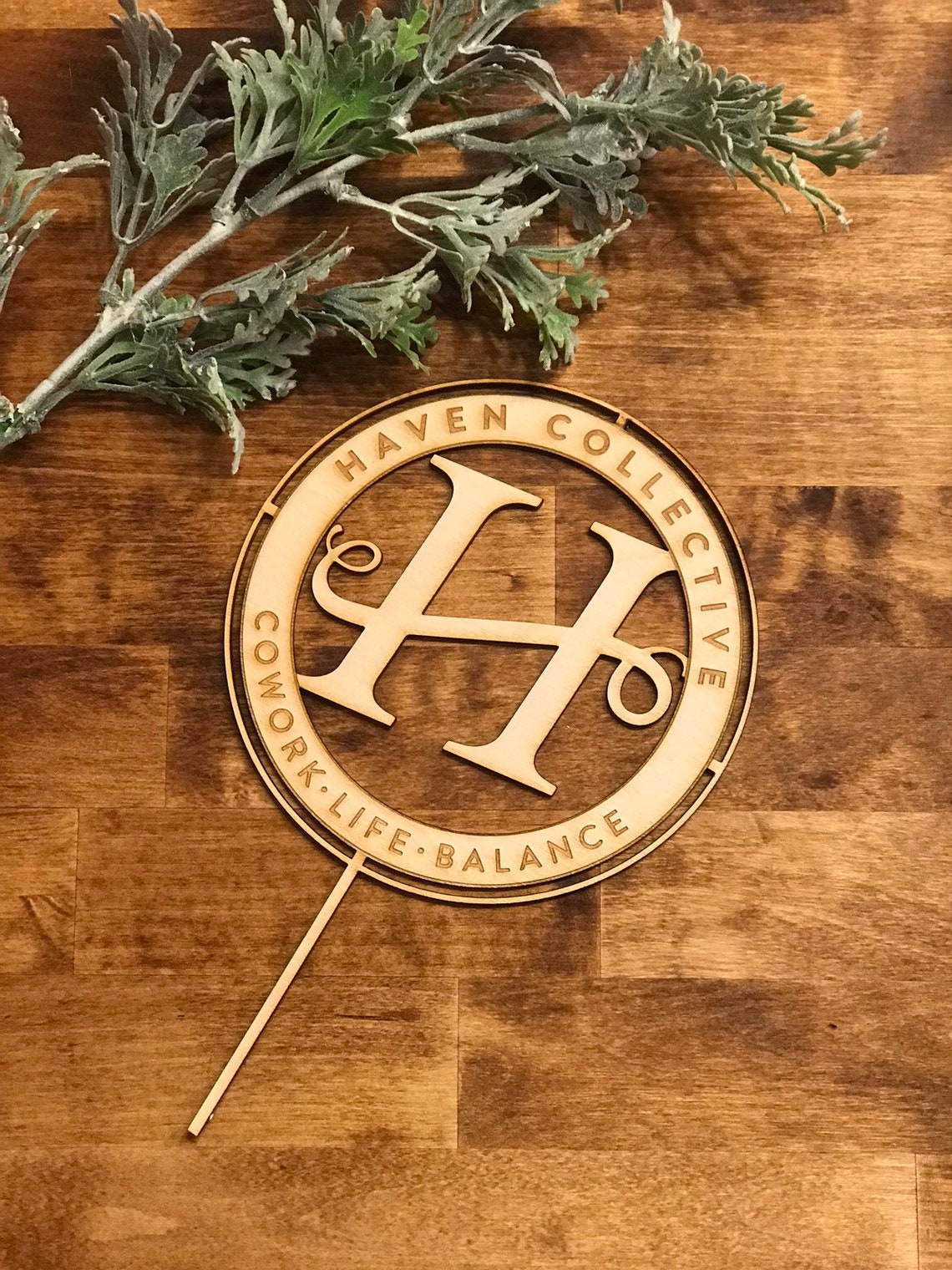 Custom Wood LOGO Cake Topper Rustic Wedding Decor Laser Cut - Etsy