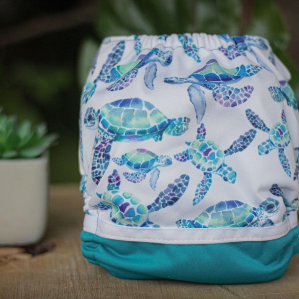 Turtle Diaper - Etsy
