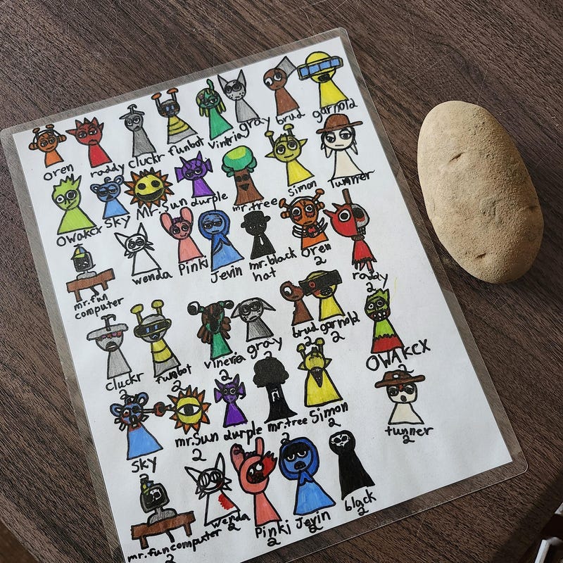 Sprunki Wall Art - Etsy
