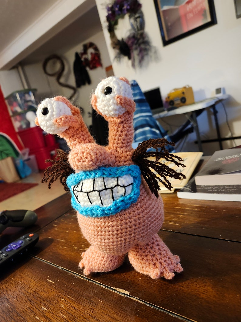 Krumm Amigurumi Crochet Pattern, Ahhh Real Monsters, Stuffed Toy Design ...