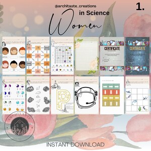 WOMEN in Science, UNIT STUDY, Montessori Cards, Powerful Women, Posters ...