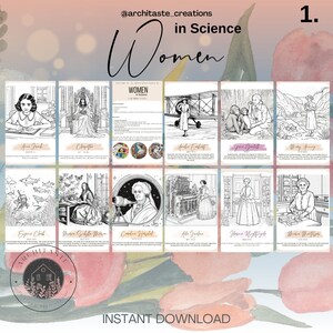 WOMEN in Science, UNIT STUDY, Montessori Cards, Powerful Women, Posters ...