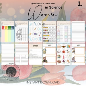 WOMEN in Science, UNIT STUDY, Montessori Cards, Powerful Women, Posters ...