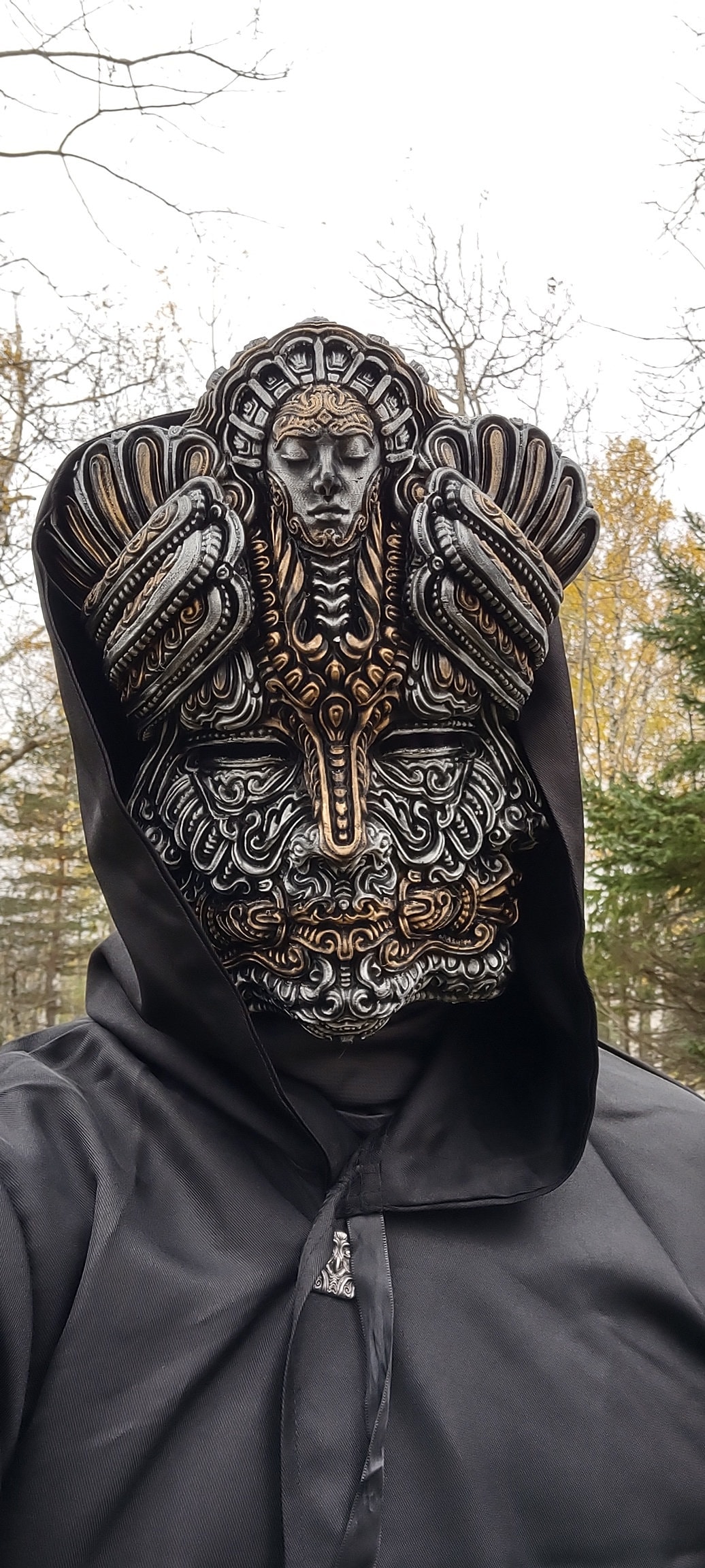 Traveler Mask – Resin 3D Printed • Interdimensional Fantasy Mask ...