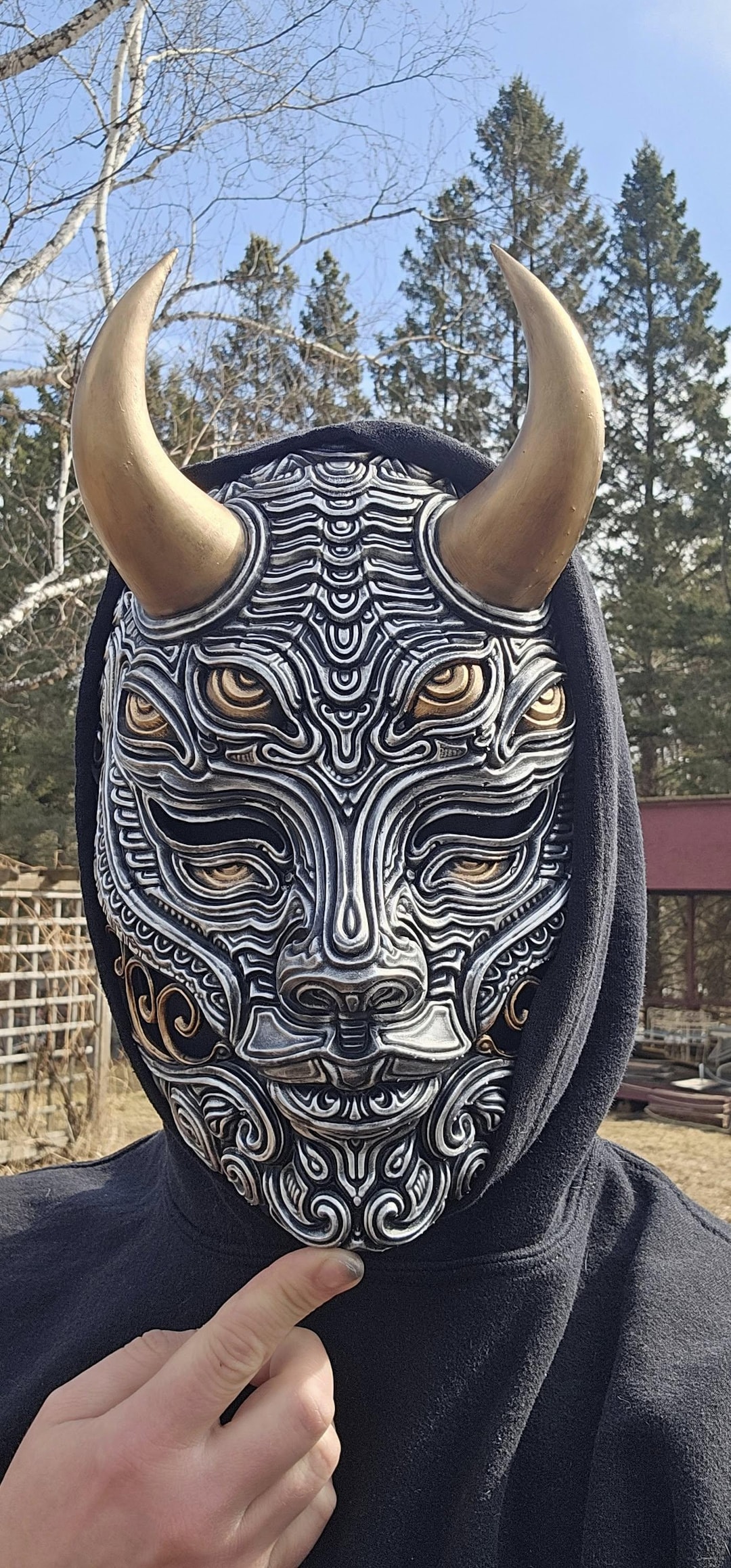 Demon Mask 1 - Etsy