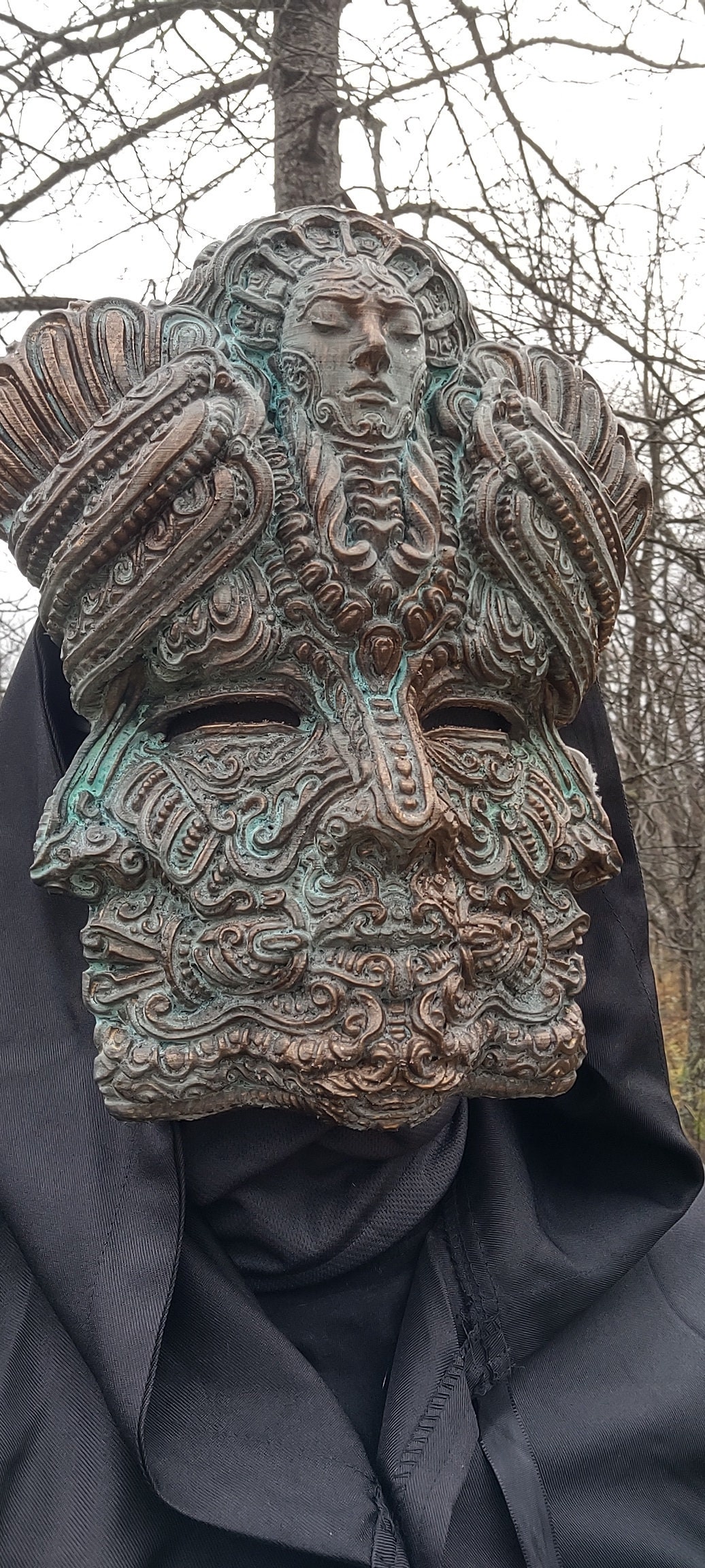 Traveler Mask – Resin 3D Printed • Interdimensional Fantasy Mask ...