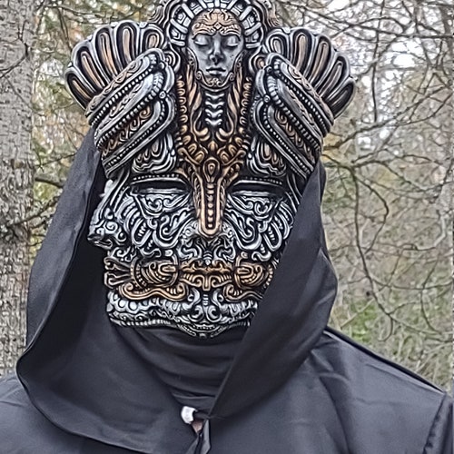 3d Printed Oni Inspired Half Mask free Shipping in the US - Etsy