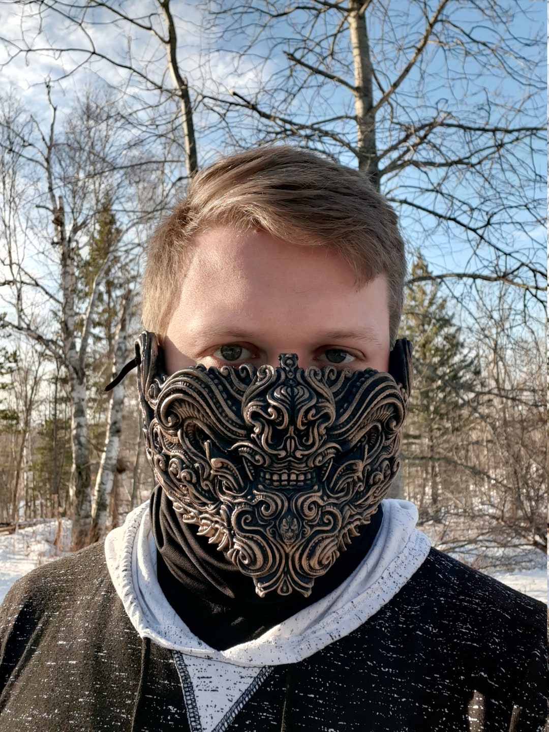 Dragon Half Mask - Etsy